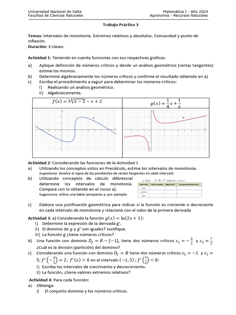 TP3 Mat Ii - 2024 | PDF | Derivado | Función monotónica