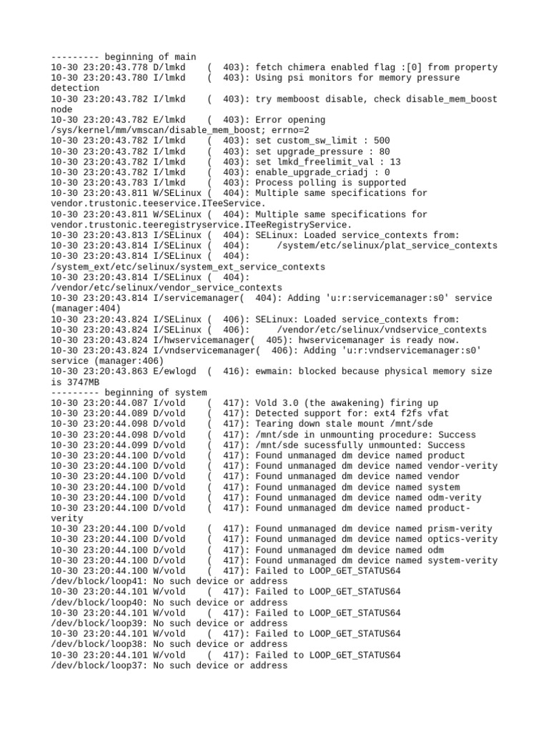 Logcat Omc Update Log | PDF | System Software | Computer Architecture