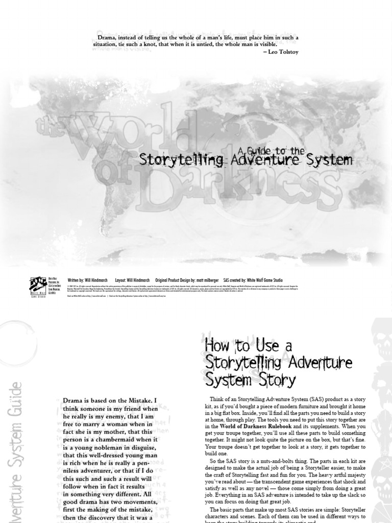 Storytelling Adventure System Guide | PDF