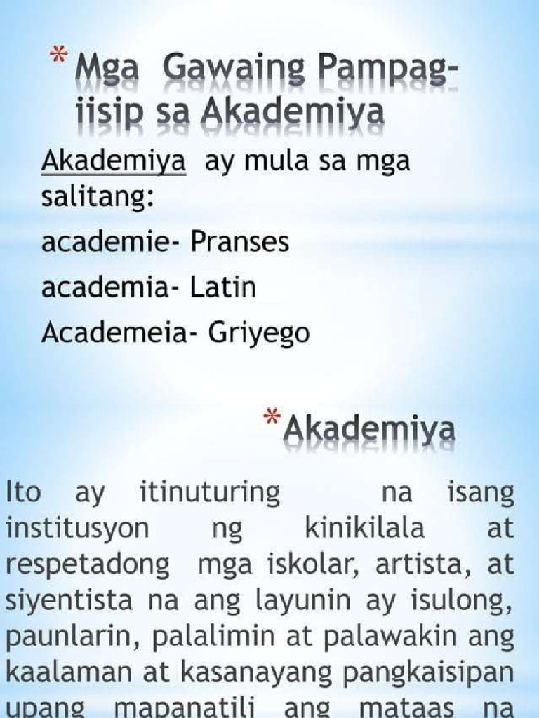 Ang Akademikong Pagsulat | PDF