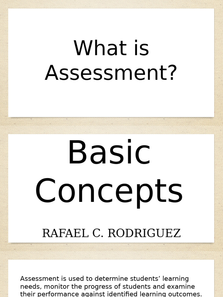 ASL Basic-Concepts | PDF | Educational Assessment | Psychology