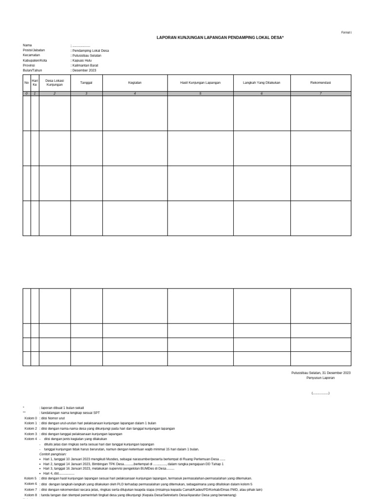 Form Kunlap PLD - XLSX Juni | PDF