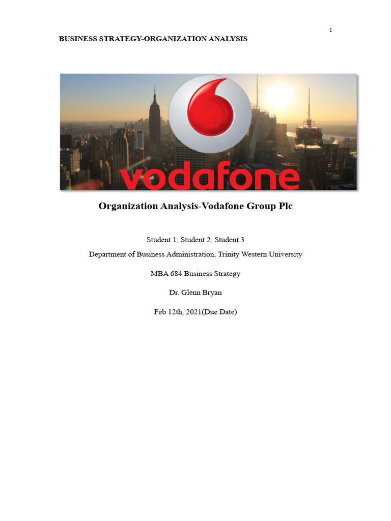 Vodafone Business Strategy Analysis | PDF | Strategic Management ...