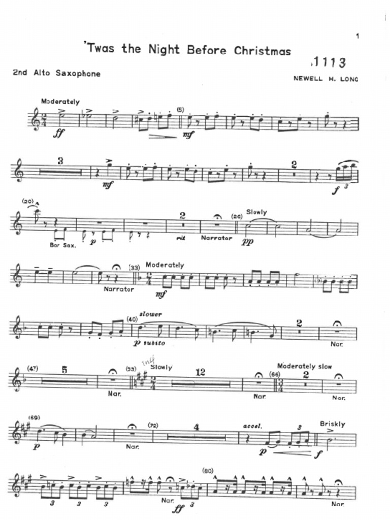 C-1113, 09, 2nd Alto Saxophone | PDF