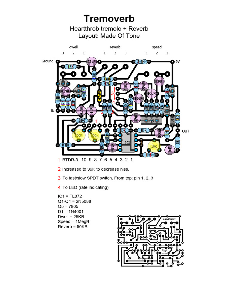 Heartthrob Tremolo Circuit Design | PDF