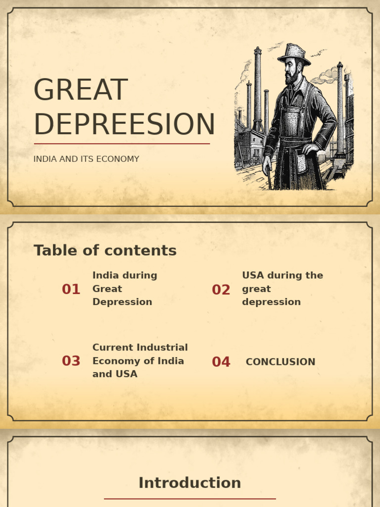 The Great Economic Depression | PDF | Great Depression | Balance Of Trade