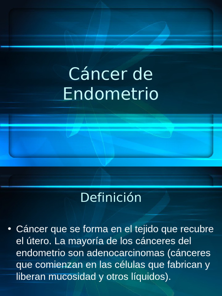 CA Endometrio DR Mas 2016 | PDF | Enfermedades y trastornos | Medicina ...