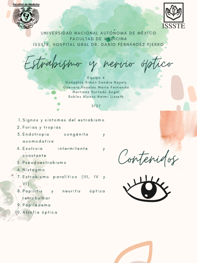 6 Estrabismo | PDF | Percepción visual | Lentes