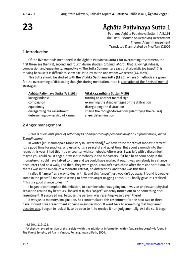 12.23 Aghata Pativinaya S 1 A5.161 Piya | PDF | Āstika | Nāstika