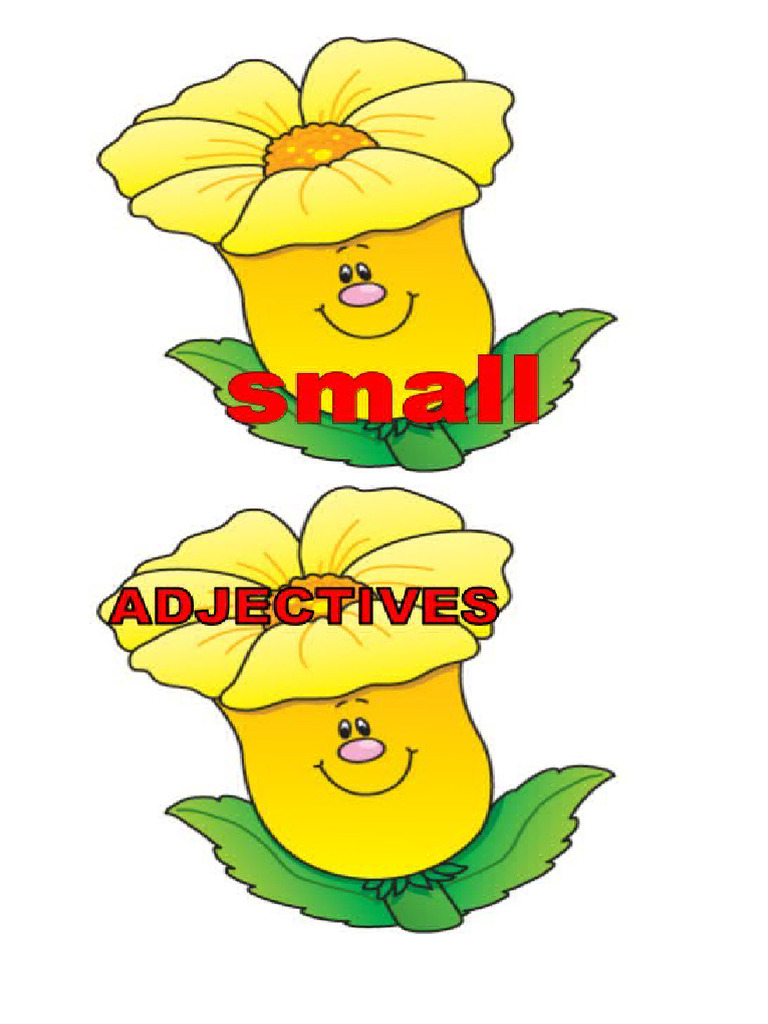 Adjectives Yellow Bell | PDF