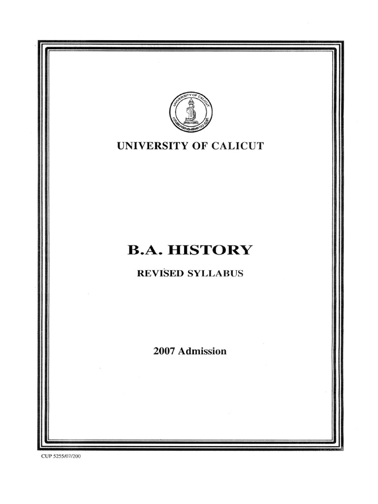 Ba History | PDF