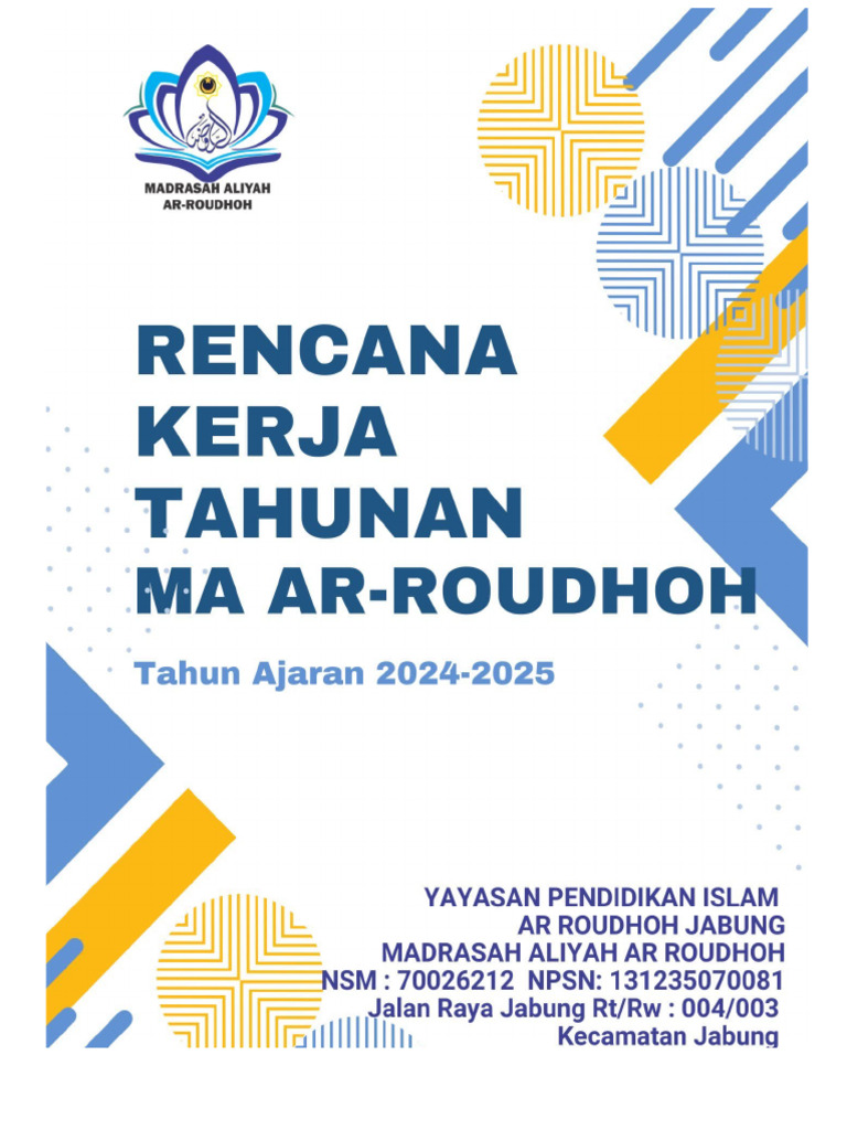 RKT AR-ROUDHOH TP 2024 2025 | PDF