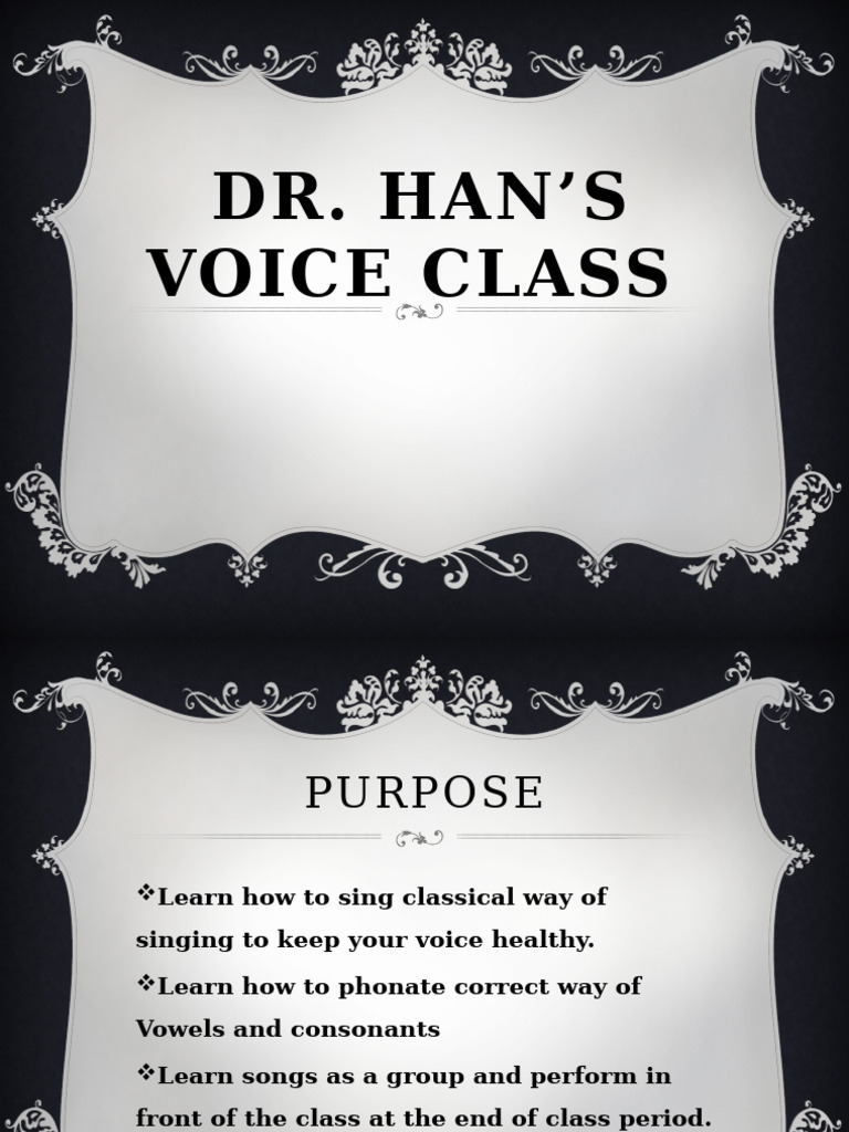 Voice Class | PDF | Language Arts & Discipline | Foreign Language Studies