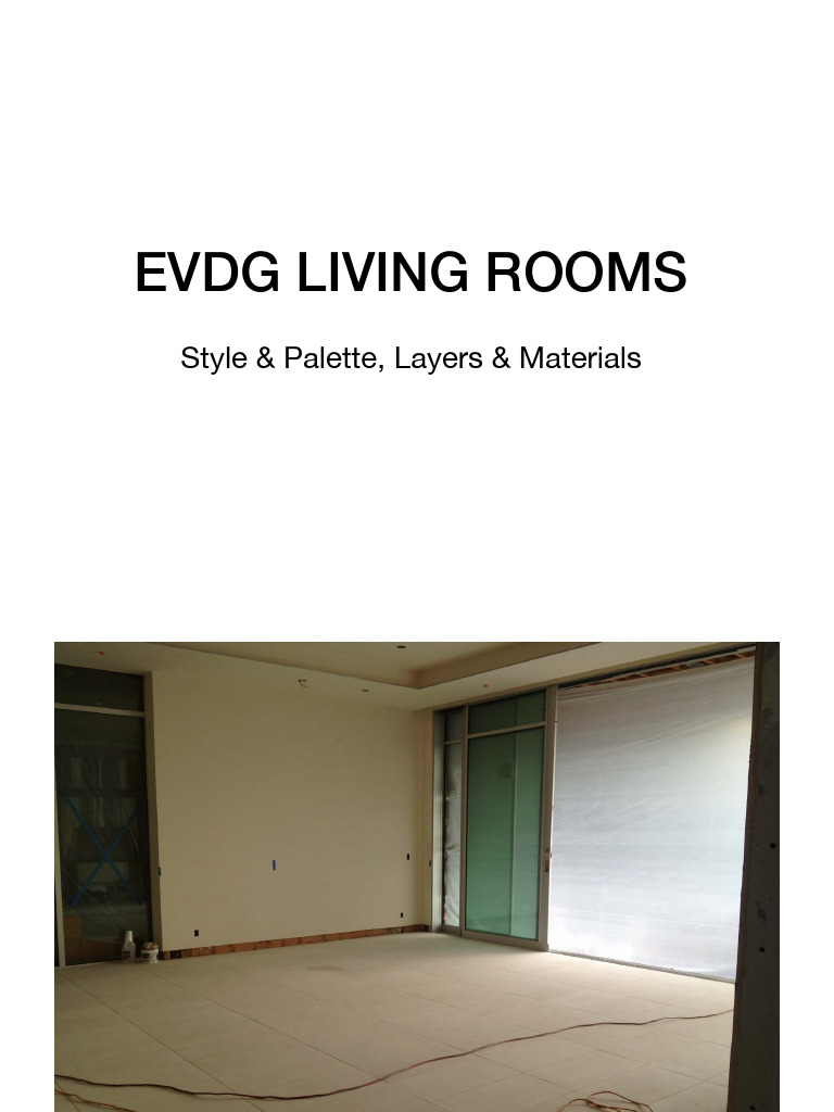 Evdg Living Rooms Style & Palette | PDF