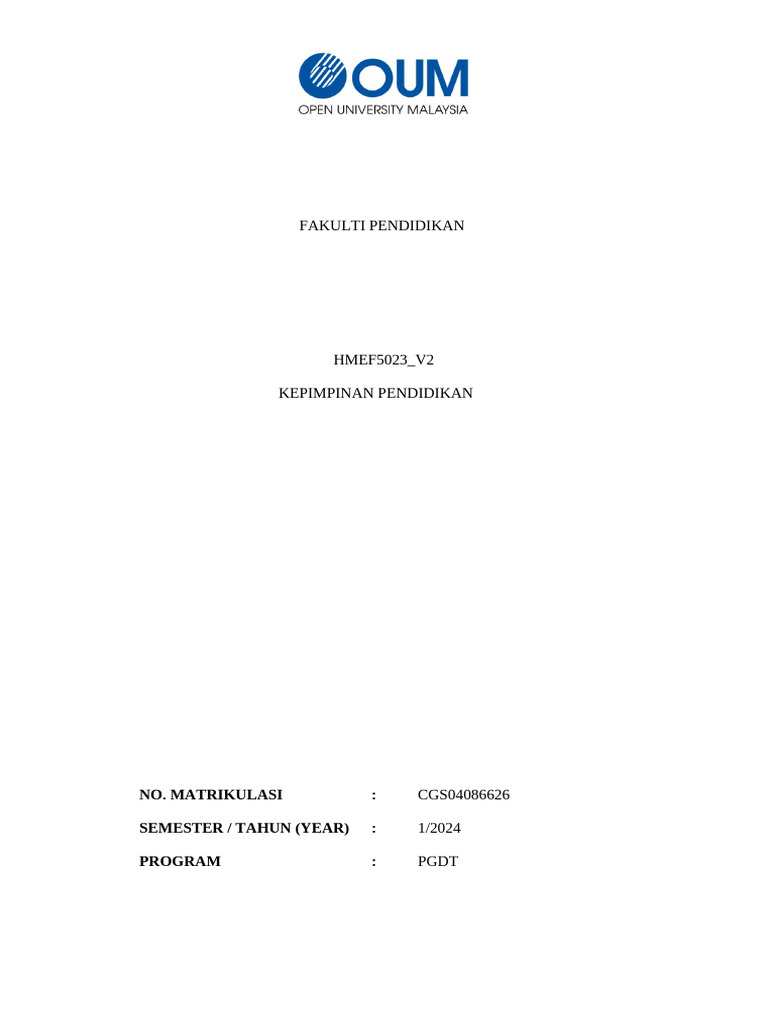 Hmef5023 V2 | PDF | Karier & Perkembangan | Pengembangan Diri