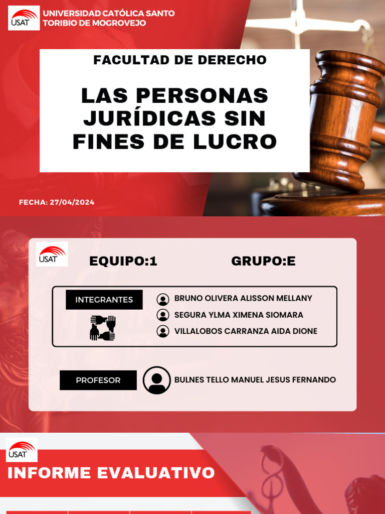 Personas Jurídicas Sin Fines de Lucro | PDF | Sociedad de responsabilidad limitada ...