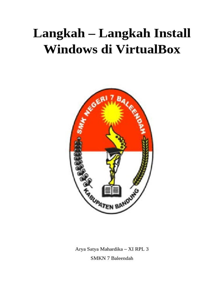 Panduan Instal Windows di VirtualBox | PDF