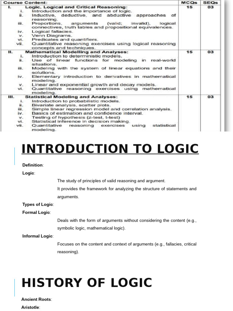 Lec1,2Introduction To Logic | PDF | Logic | Argument