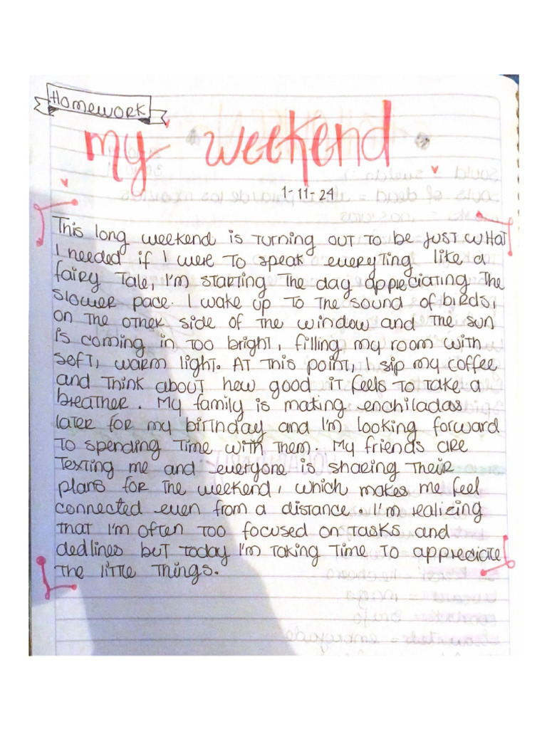 My Weekend | PDF