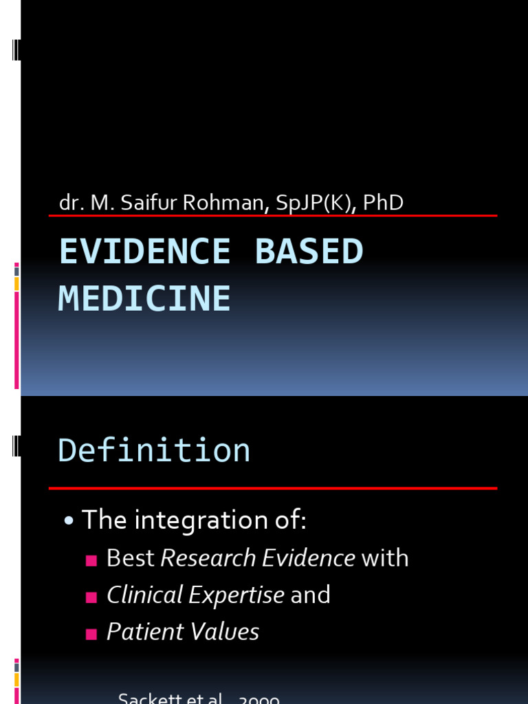 Evidence-Based Medicine Guide | PDF