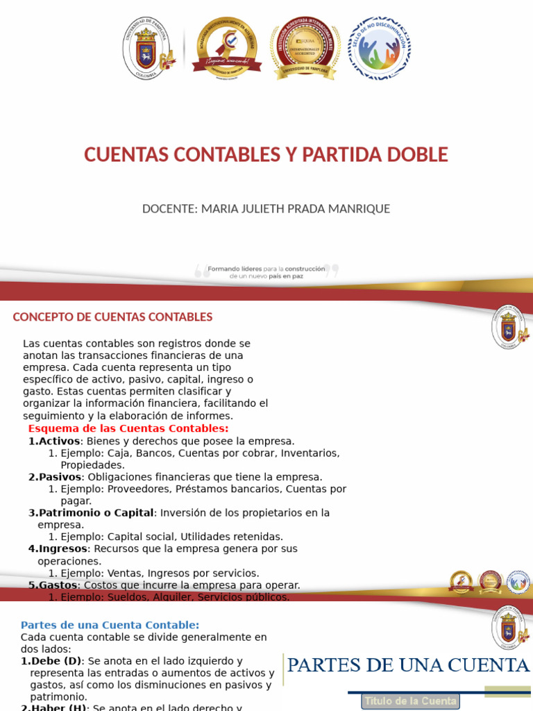 Cuentas Contables y Partida Doble | PDF | Contabilidad | Business