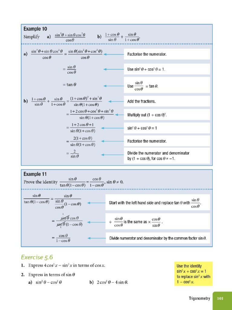 Practice - Trigonometry Identities | PDF