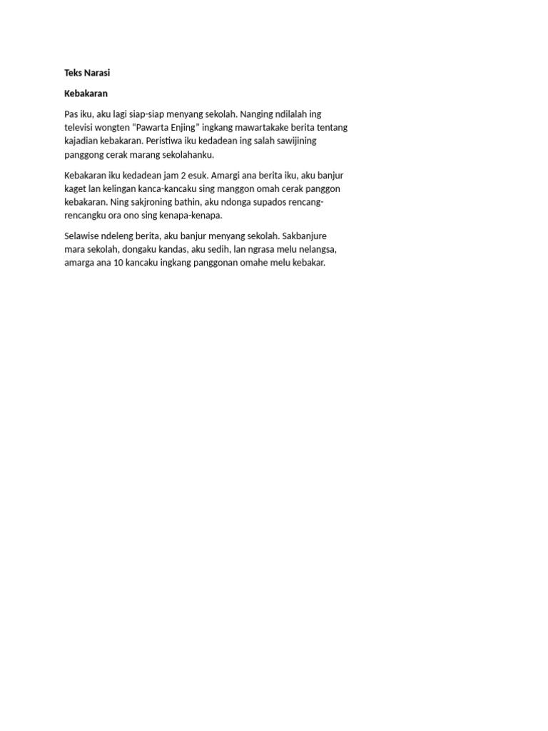 Teks Narasi | PDF