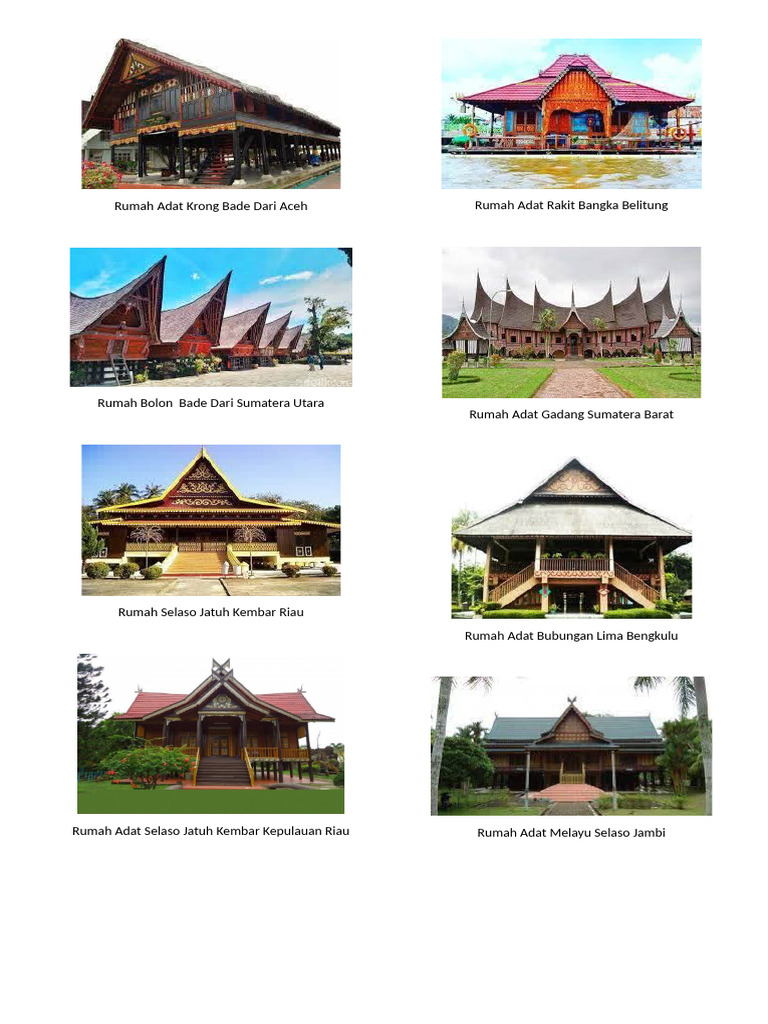 Rumah Adat Krong Bade Dari Aceh | PDF