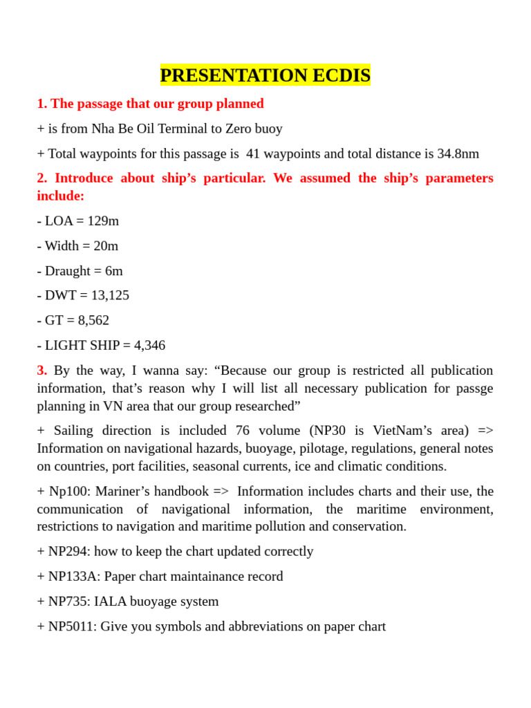 Presentation Ecdis | PDF