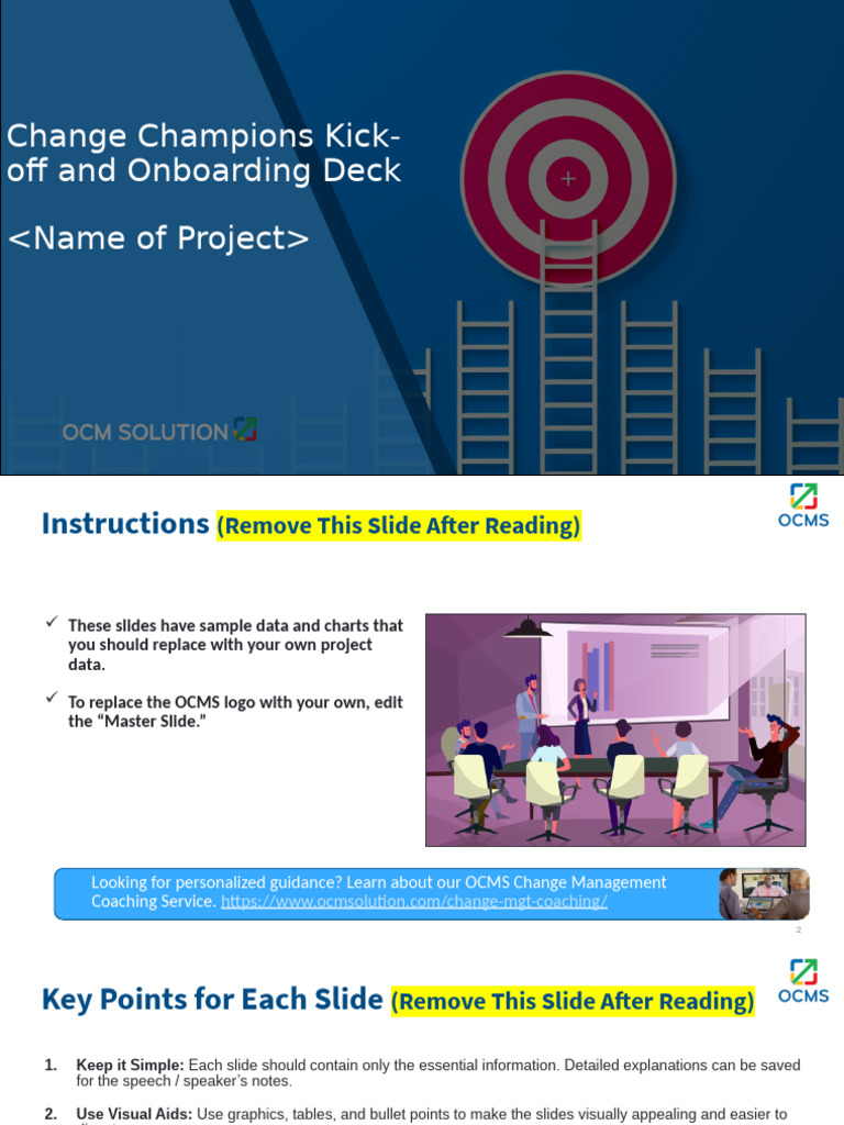 Change Champion & Agents Onboarding Kickoff Deck (Template) | PDF ...