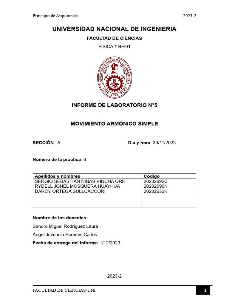 LAB06 | PDF | Fuerza | Frecuencia