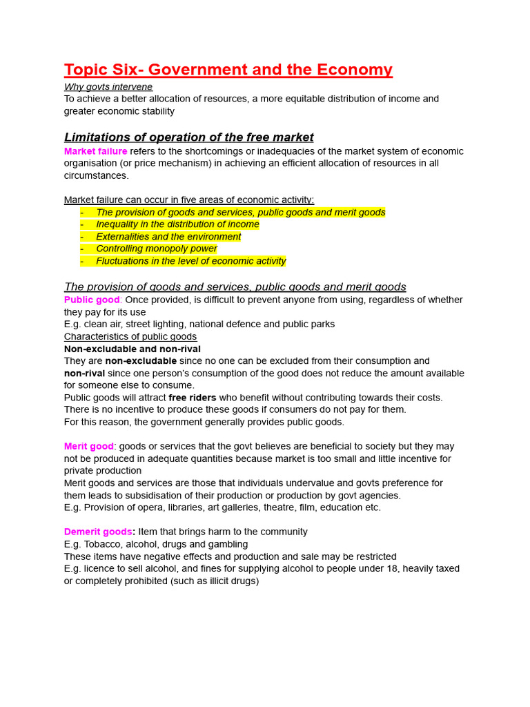 Econ Prelim Revision | PDF | Taxes | Fiscal Policy