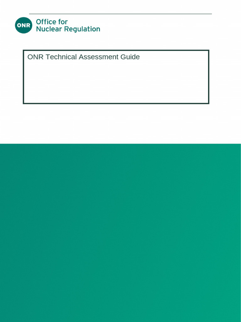 ONR Nuclear Design Assessment Guide | PDF | Occupational Safety And ...
