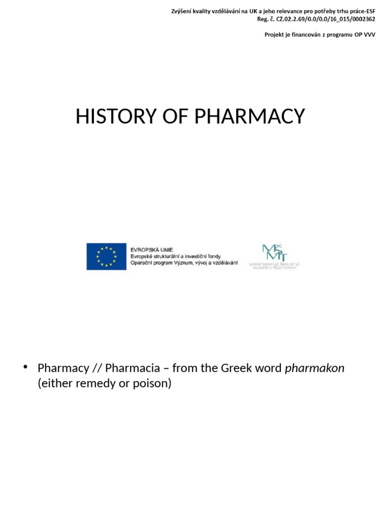 1 Prehistoric Pharmacy 2 | PDF | Pharmacy | Pharmacist
