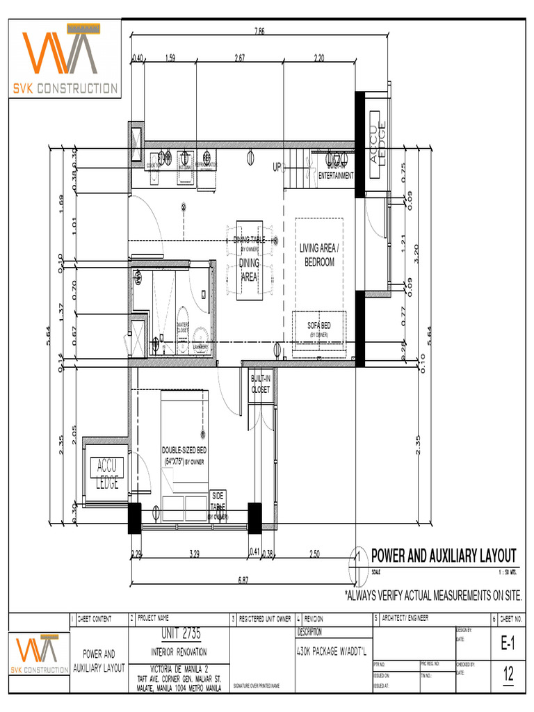 UNIT 2735: Power and Auxiliary Layout | PDF