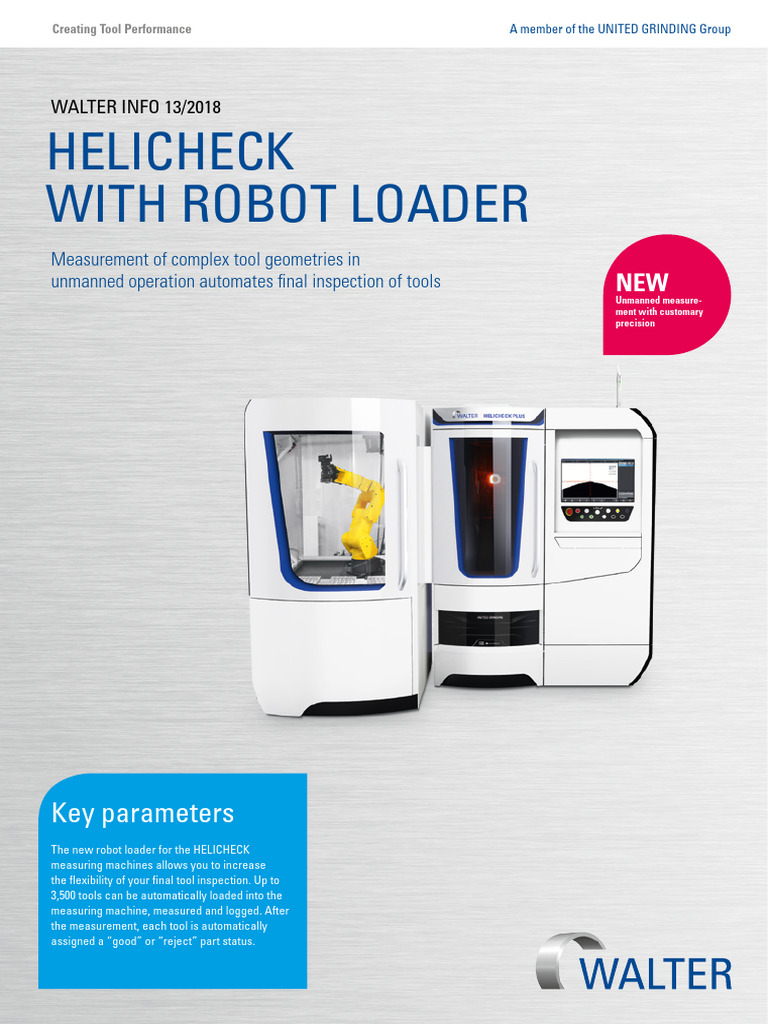 HELICHECK Pro: Automated Tool Inspection | PDF | Robot | Robotics