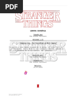 Stranger Things Transcript 101 Chapter One The Vanishing of Will Byers ...