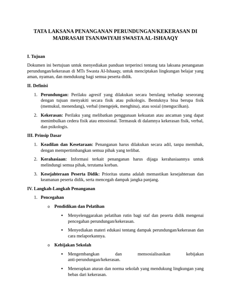 12.2. Tata Laksana Penanganan Perundungan | PDF | Pengembangan Diri | Sains & Matematika