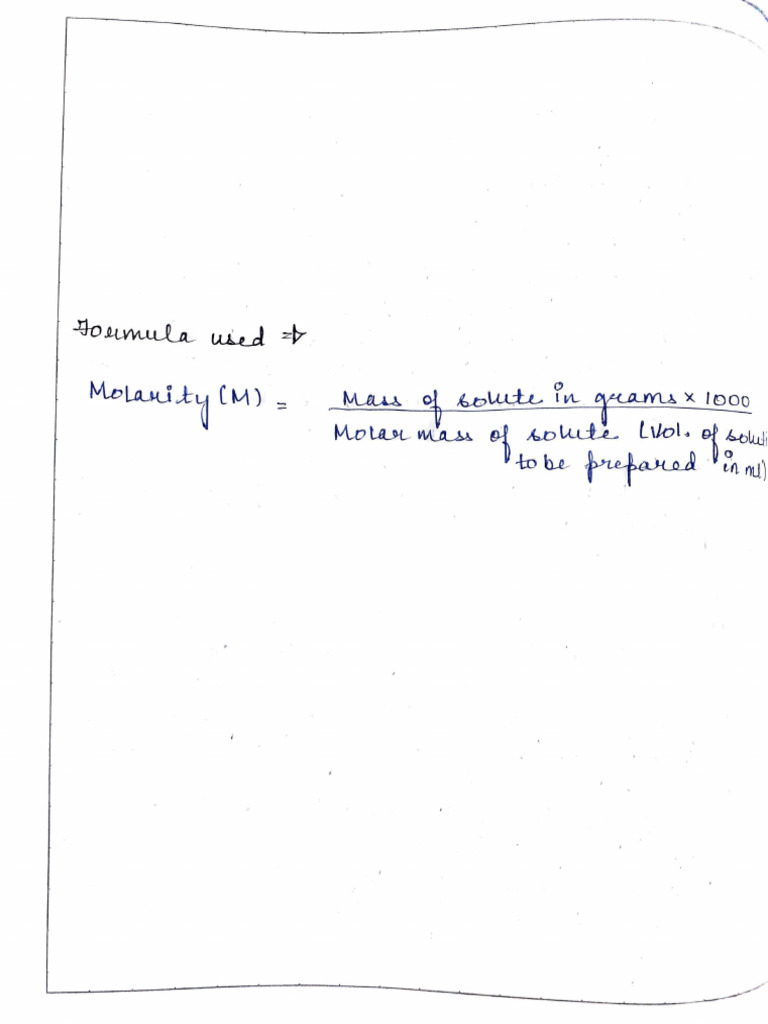 Preparation of Standard 0.1M Sodium Carbonate Na2CO3 Solution | PDF