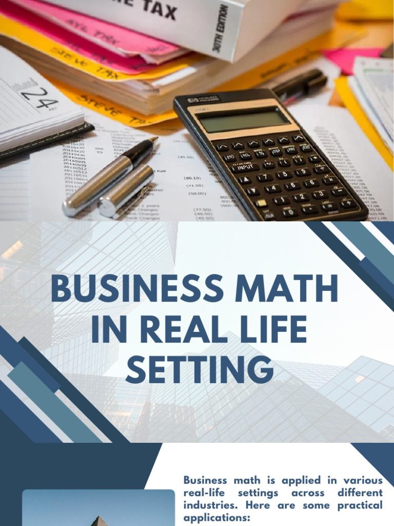 Business Math in Real Life Setting | PDF | Inventory | Investing