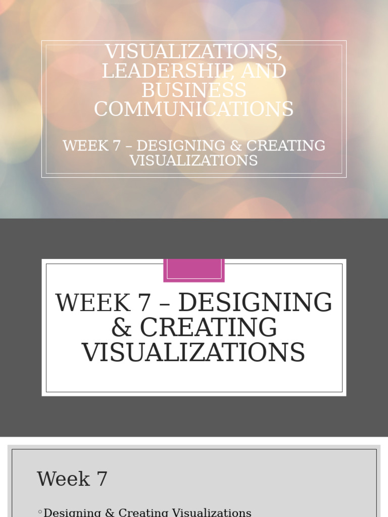 Week 7 - Design & Create Visualization-class | PDF | Cognition ...