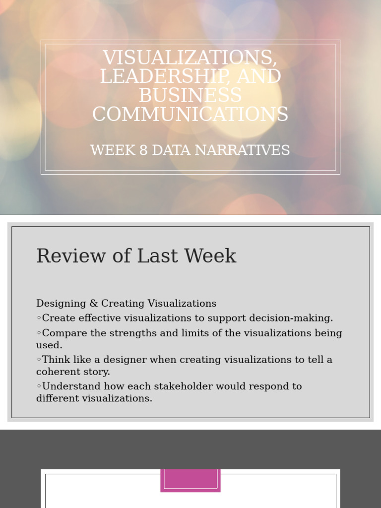 Week8 Data Narratives Class | PDF | Narrative | Storytelling
