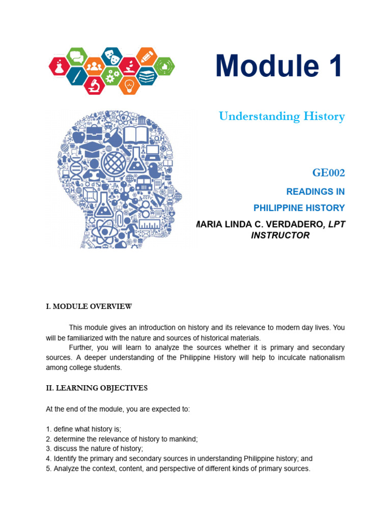GE002 Module 1 | PDF | Primary Sources | Science