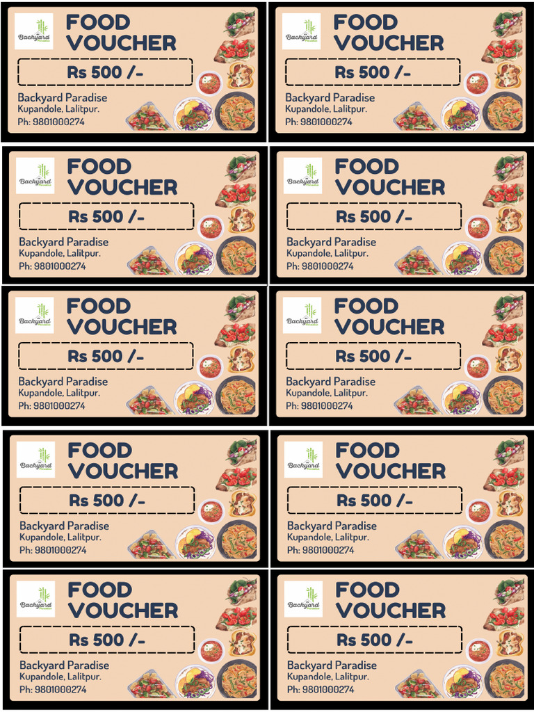 Food Voucher | PDF