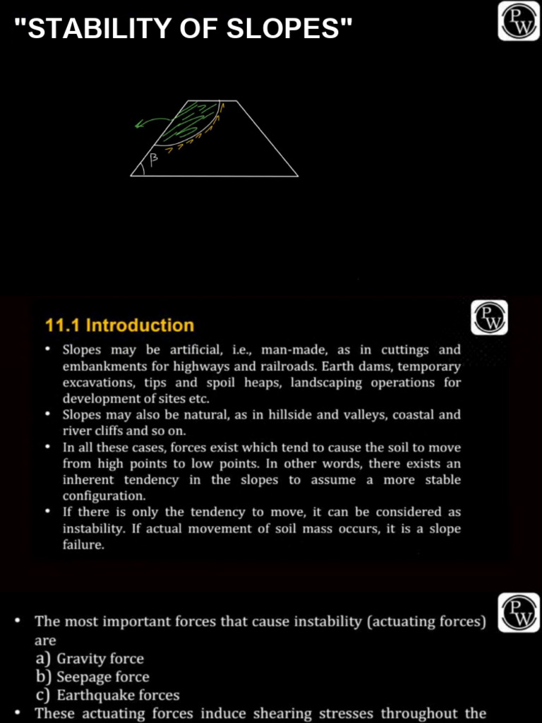 Stability of Slopes | PDF