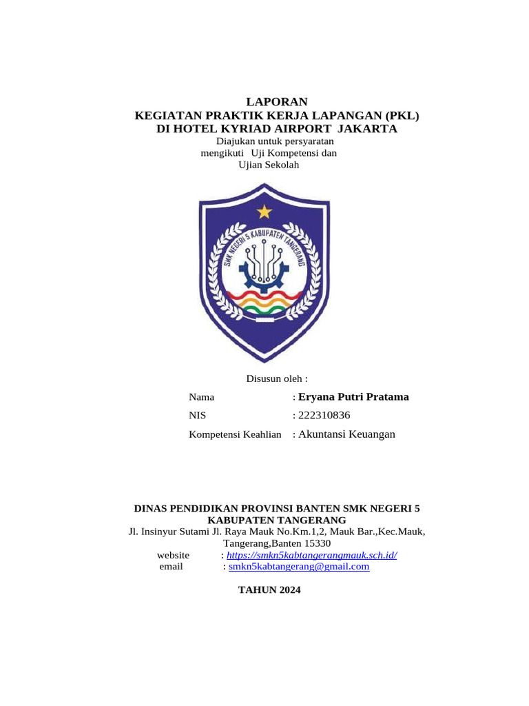 Laporan Praktik Kerja Lapangan (PKL) 1 | PDF