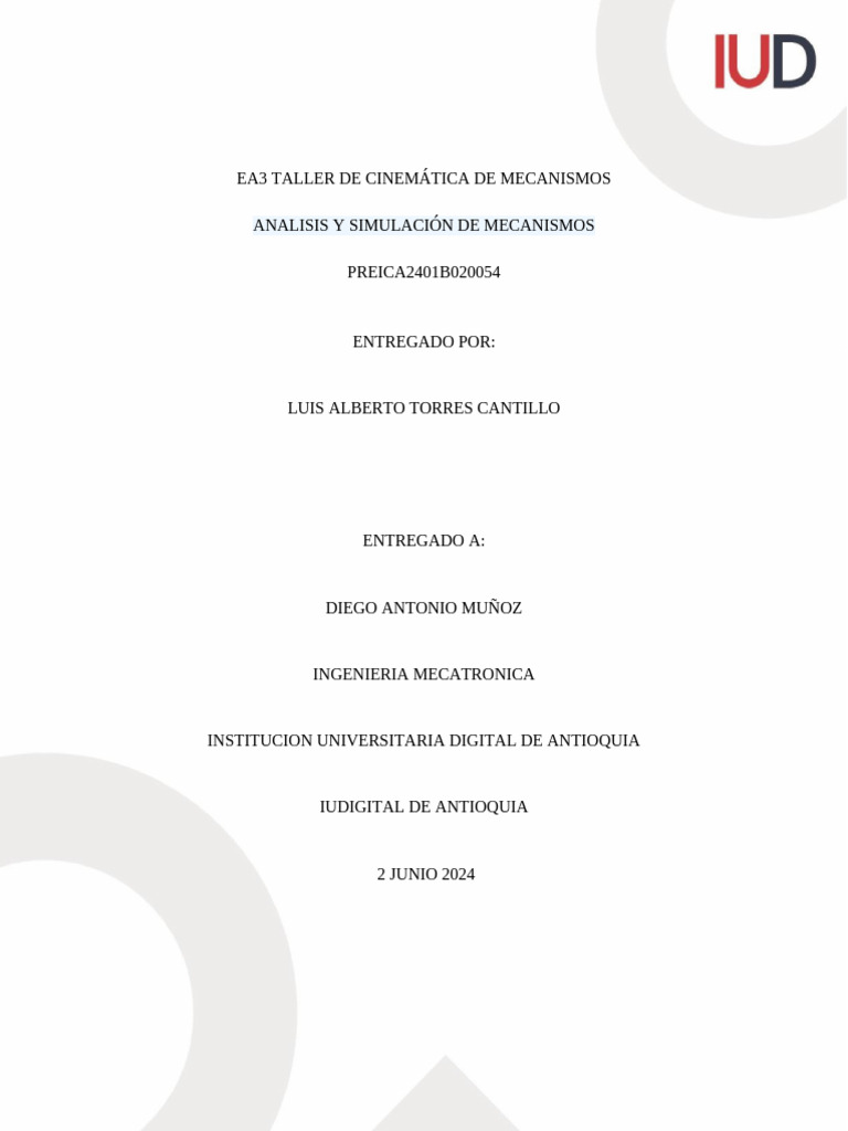 Torres Luis EA3 Mecanismos-1 | PDF