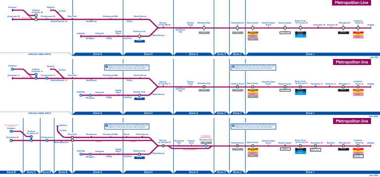 Metropolitan Line Fast Train Guide | PDF | London | Rapid Transit