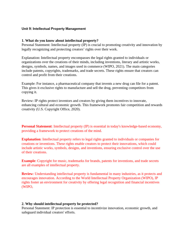 Intellectual Property Management Guide | PDF | Intellectual Property ...