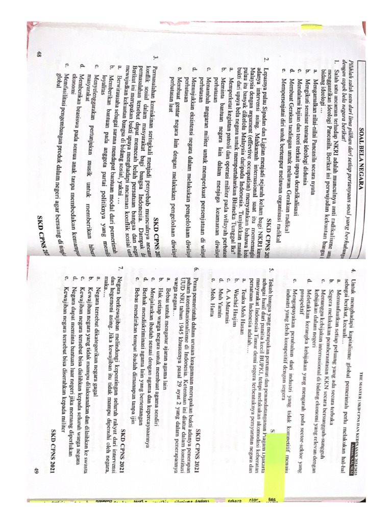 Soal Bela Negara | PDF